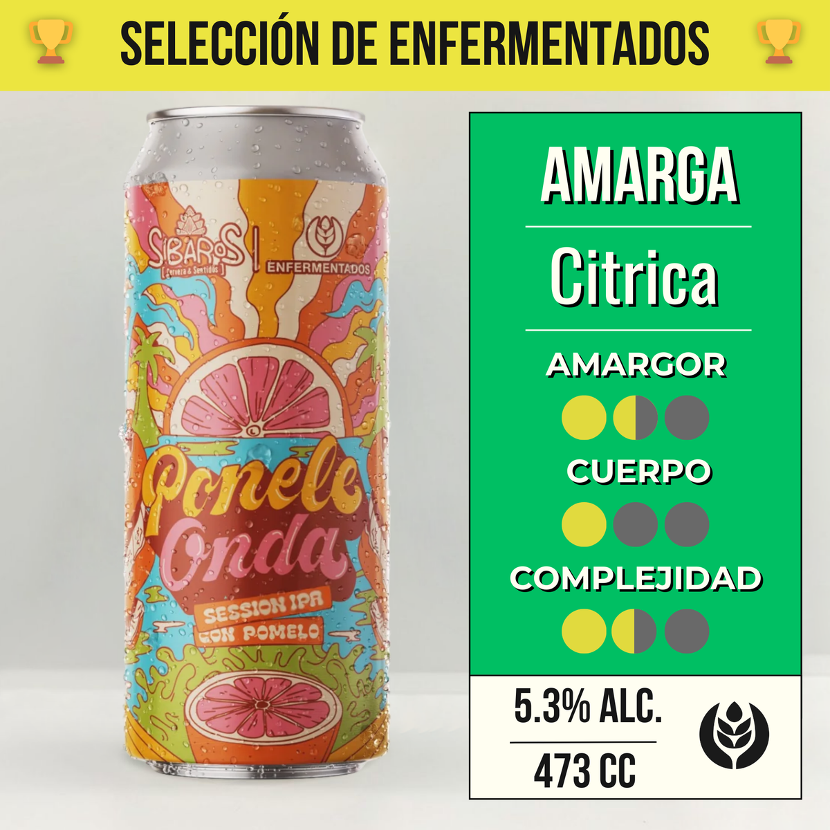 Ponele Onda | Session IPA con Pomelo – ENFERMENTADOS x Síbaros Brewery ...